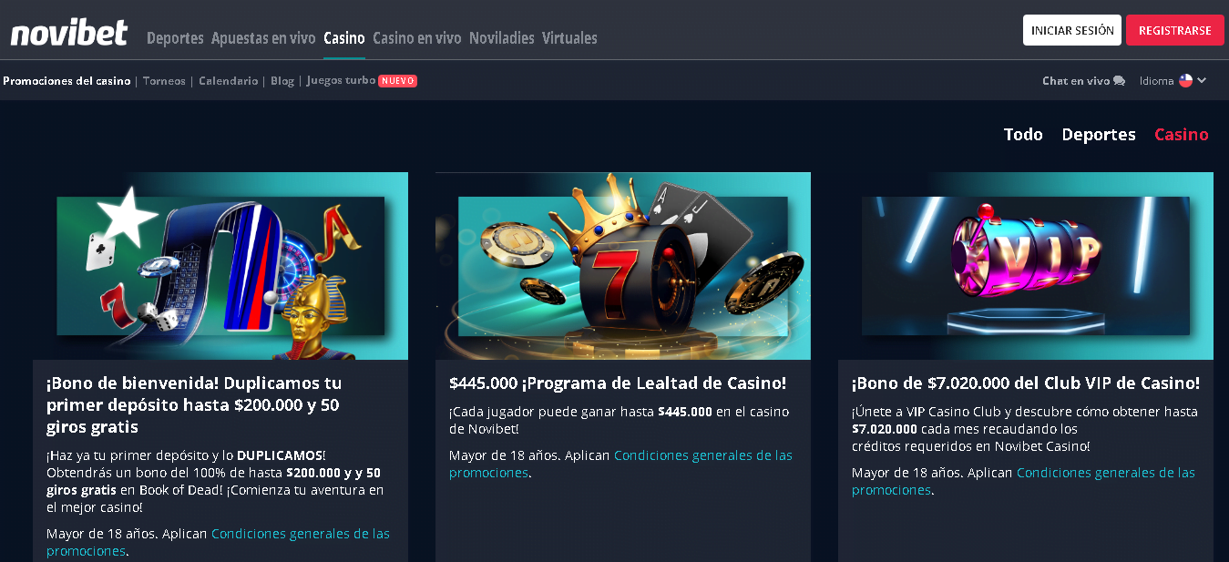 NOVIBET | Apuestas y Casino | Análisis + Bonos de Bienvenida